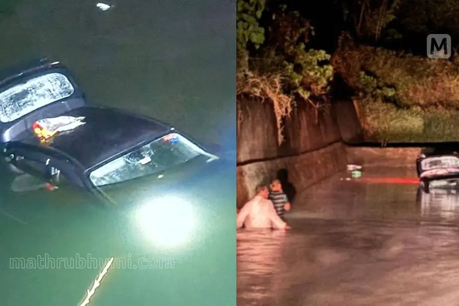 Narrow escape for 5-member family in Kerala as car following Google Map plunges into river