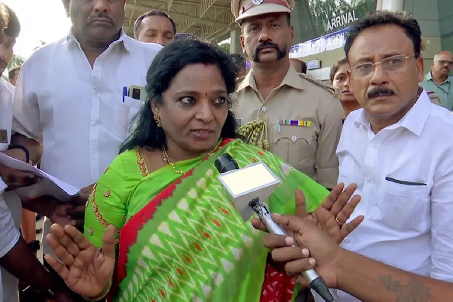 Former Guv and BJP leader Tamilisai Soundararajan arrested in Chennai ...