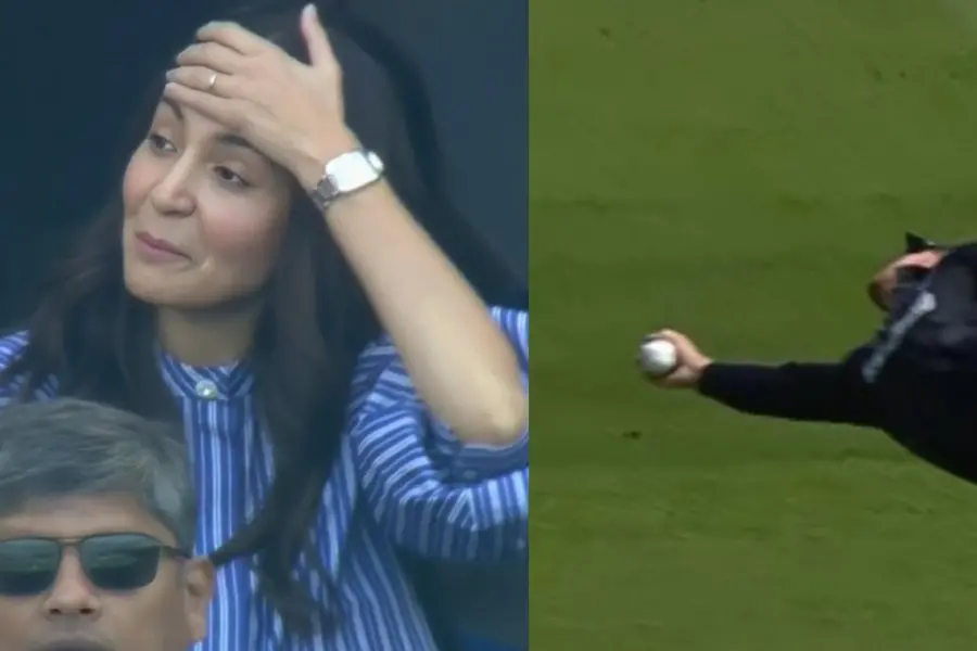 Glenn Phillips' stunning catch dismisses Kohli; Anushka Sharma's ...