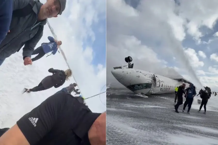 Toronto crash survivor captures chaos inside plane | VIDEO