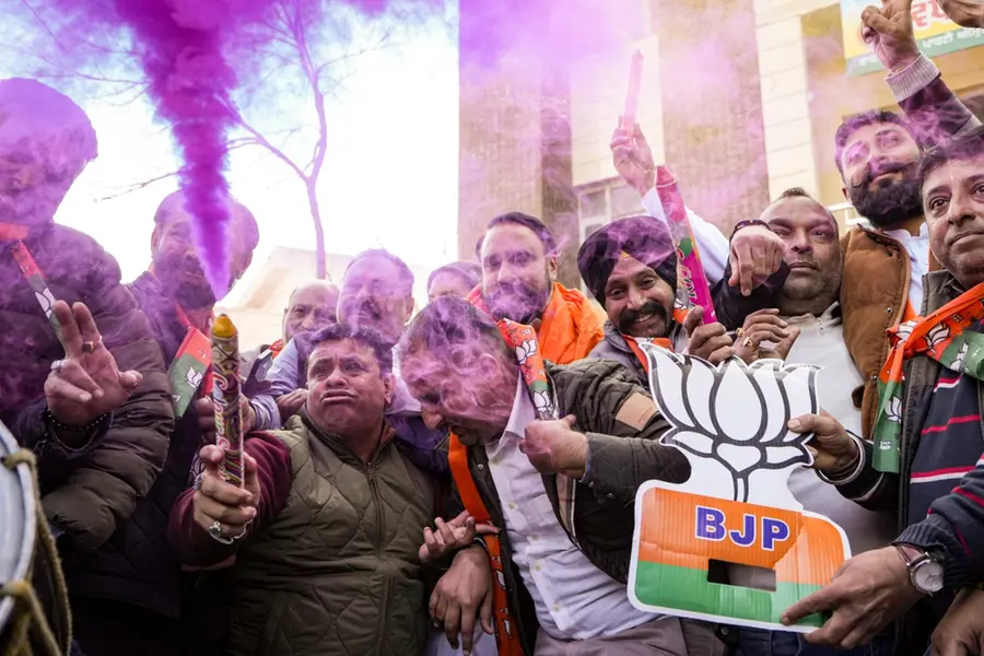 BJP set to form Delhi govt after 27 years, securing over 40 seats in ...