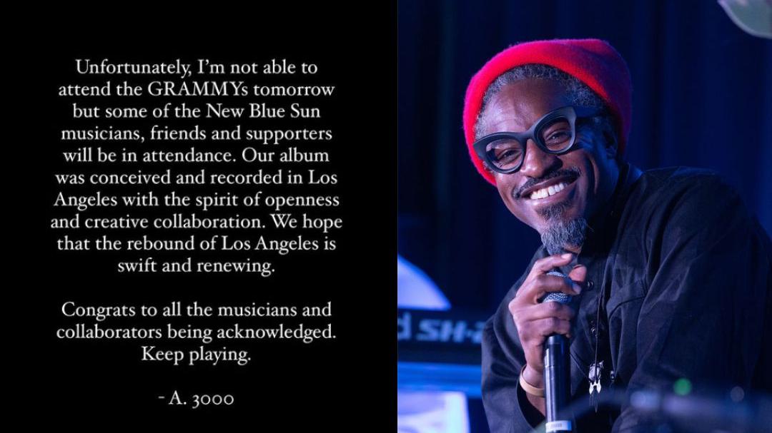 Album of the Year nominee Andre 3000 pulls out of Grammys 2025