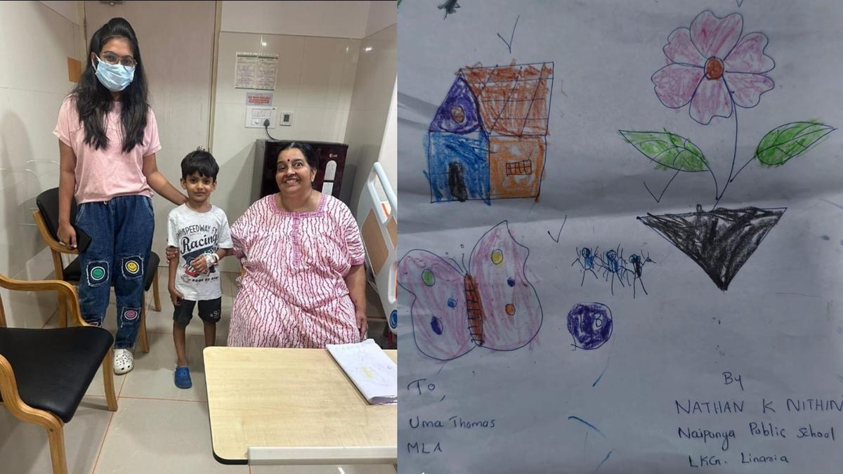 'My little hospital mate,' LKG student's gesture brings joy to MLA Uma ...