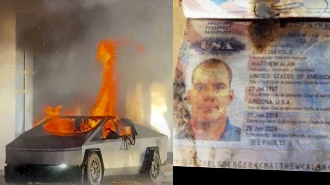 Decorated US armyman's exploding Tesla 'stunt' outside Trump Hotel ...