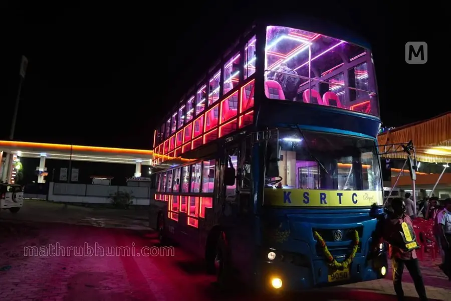 KSRTC introduces glass-panelled double-decker bus for Munnar