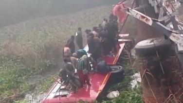 Bathinda bus tragedy: 8 killed, many injured as bus falls into drain ...