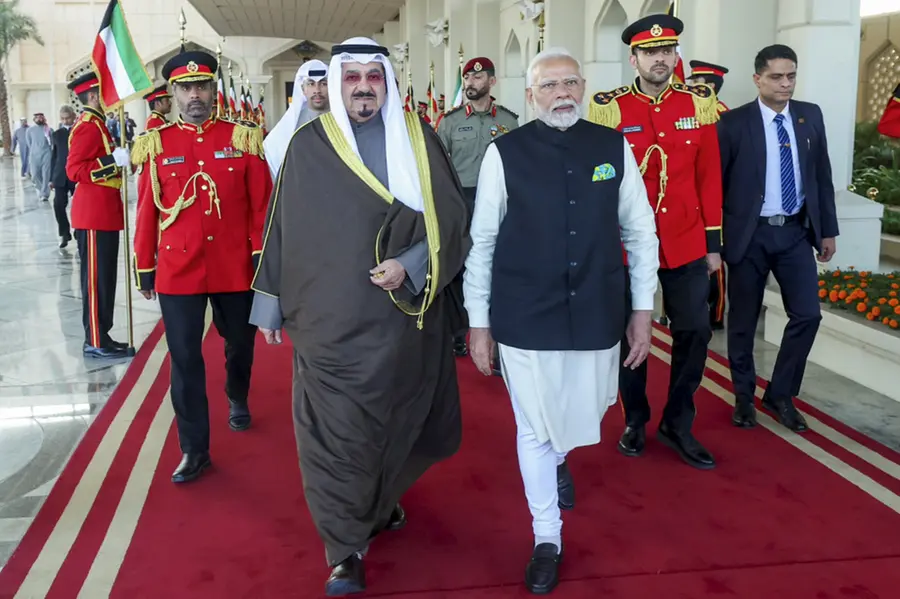 In a rare gesture, Kuwait PM sees-off PM Modi at airport after ...