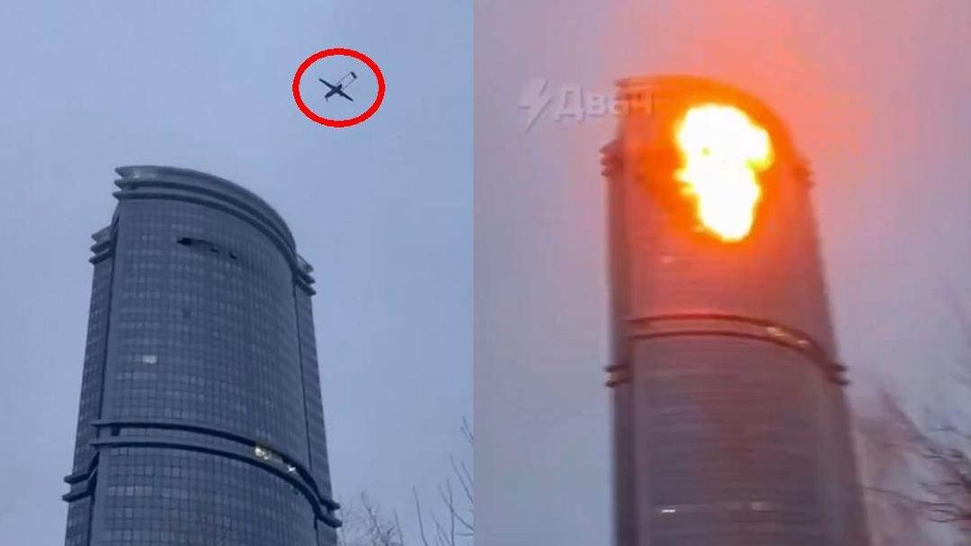 Ukrainian drones strike high-rise buildings in Russia's Kazan | VIDEO