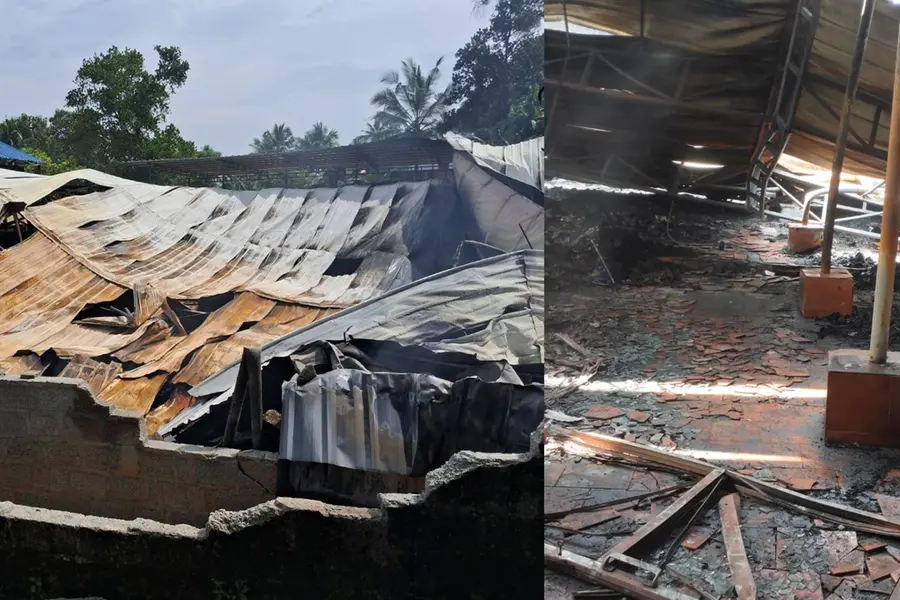 Massive fire at shoe warehouse in Kollam; Losses estimated in lakhs
