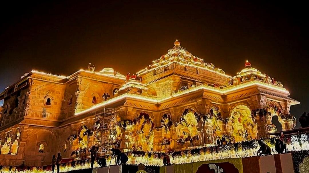 Ayodhya set for consecration ceremony, temple town decked up
