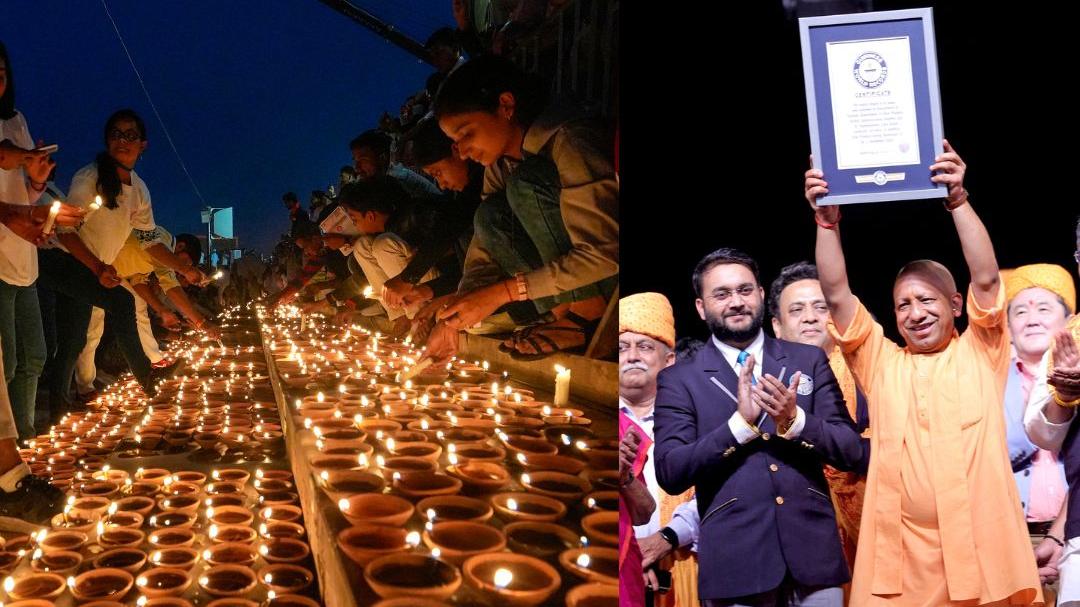 Diwali 2023: Over 22 lakh 'diyas' light up Ayodhya as Deepotsav sets ...