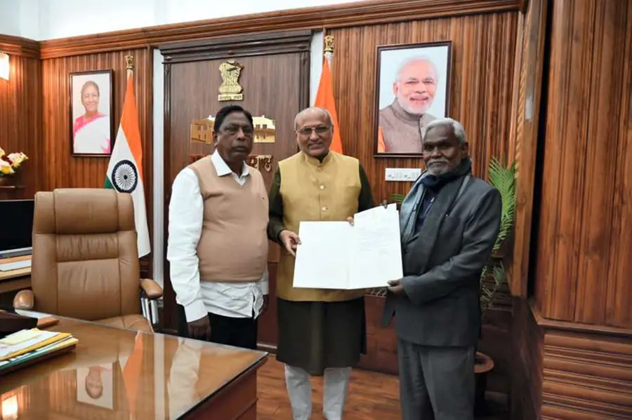 Champai Soren takes oath as chief minister of Jharkhand