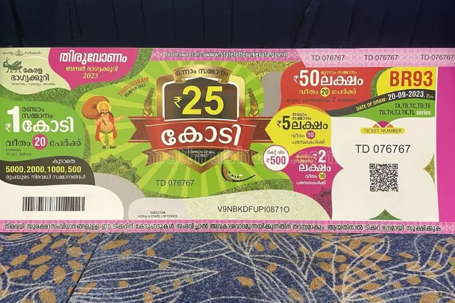 Thiruvonam bumper lottery: Kerala revises prize money, second prize for ...