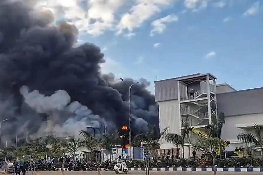 Major fire at Tata Electronics factory in Tamil Nadu, four admitted to ...