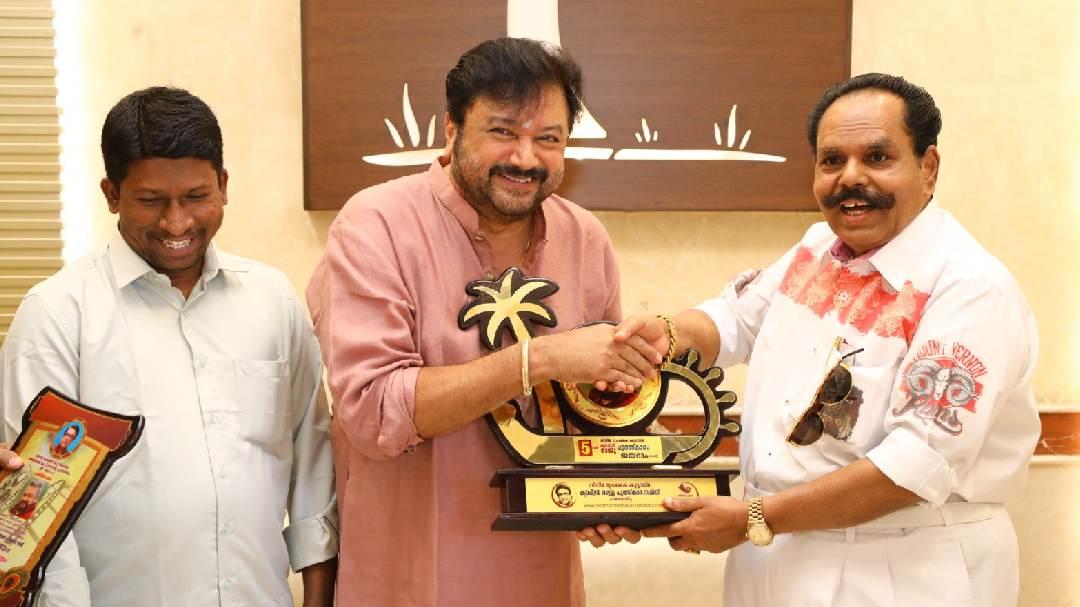 Actor Jayaram honoured with 5th Captain Raju Award