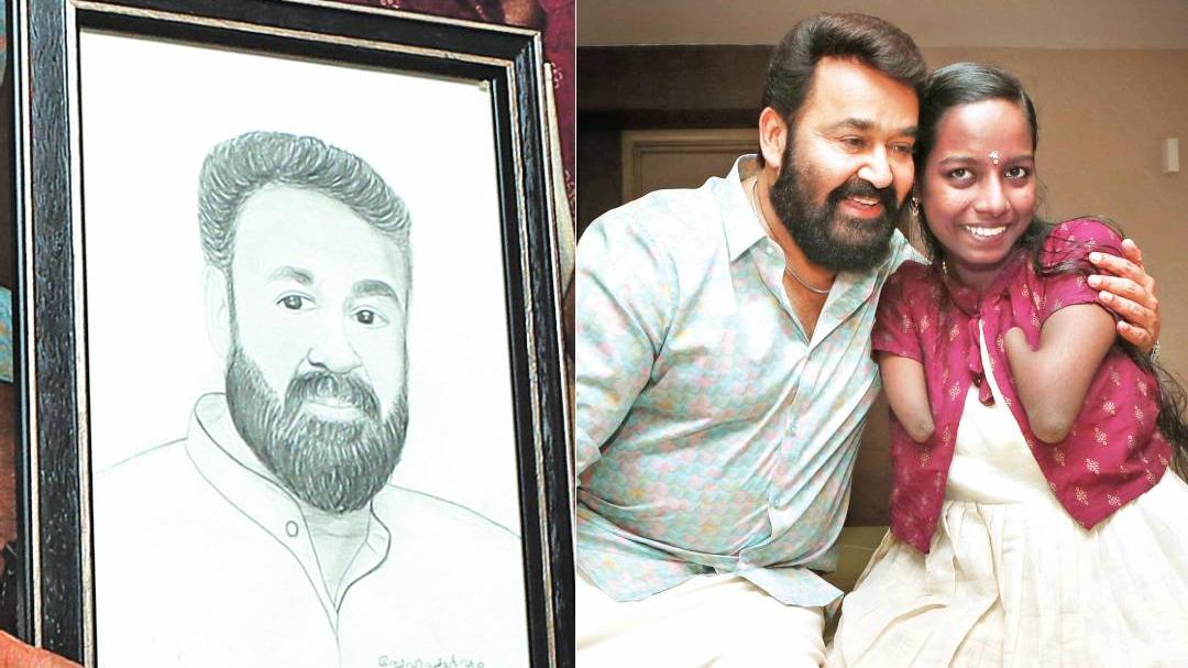 Mohanlal touches hearts with warm gesture towards specially abled young fan