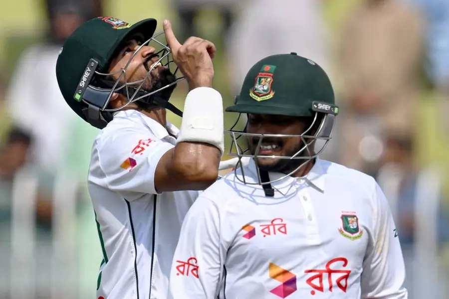 Bangladesh triumphs with 10-wicket win as Pakistan crumbles in first test