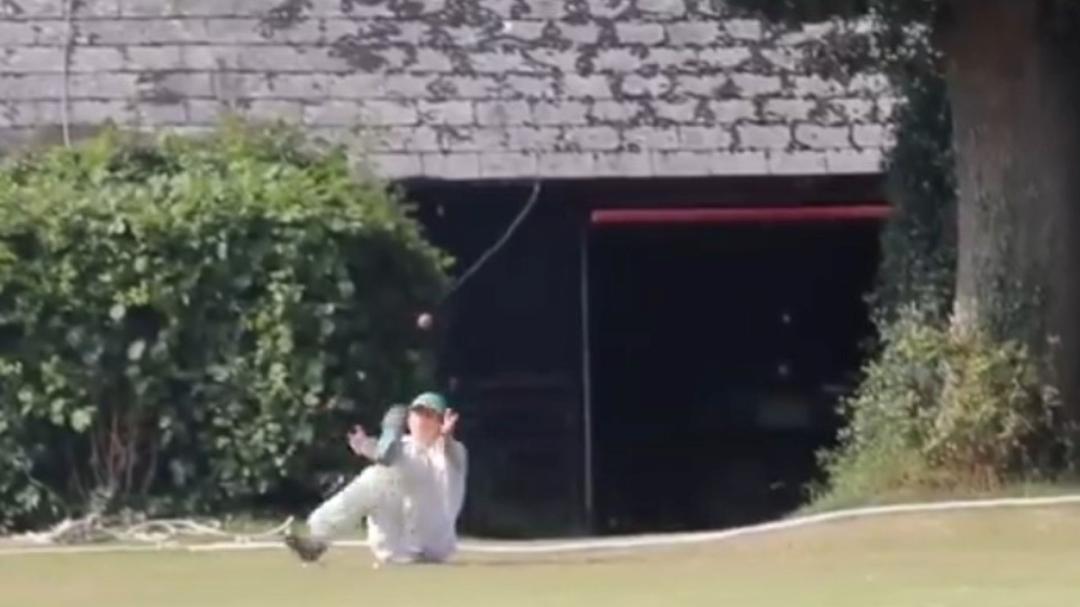 ‘Greatest dropped catch ever’: Funny moment from village cricket goes ...