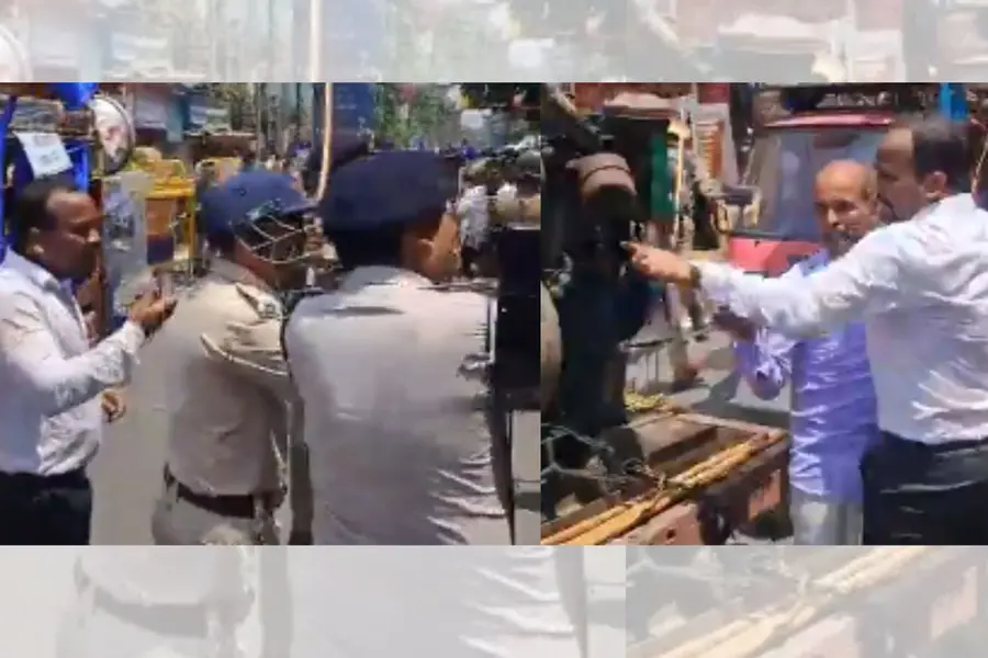 Viral video shows Patna SDM accidentally hit by police during Bharat ...