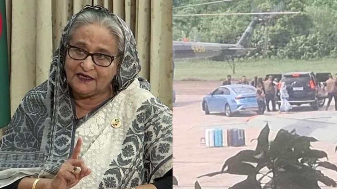 Watch: Bangladesh PM Sheikh Hasina, sister leave Dhaka to 'safer place ...