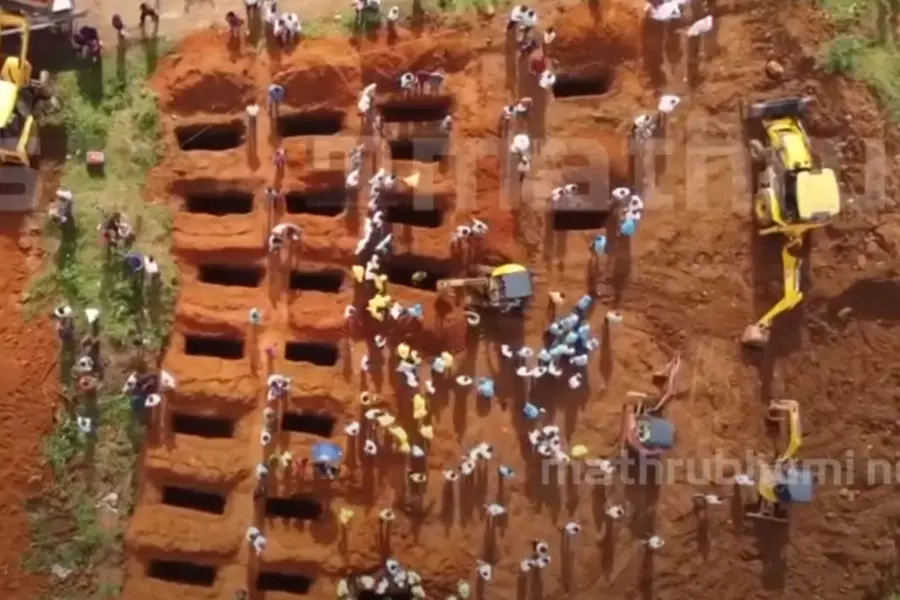 Mass burial for unidentified victims of Wayanad landslide | Video ...