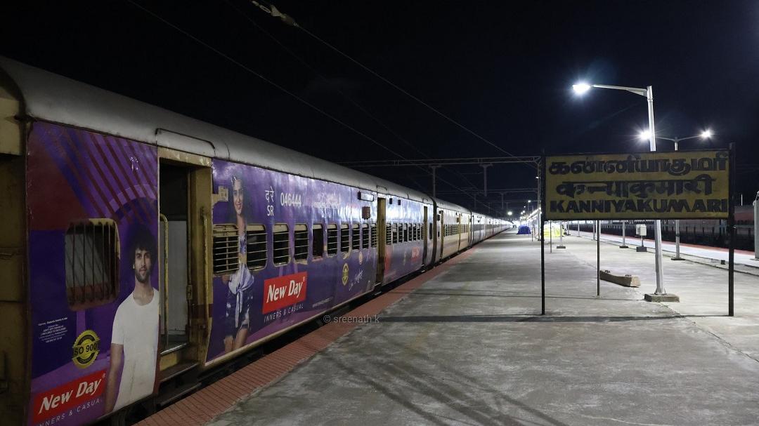 Parasuram Express makes historic first arrival at Kanniyakumari Station