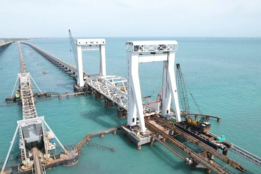 Watch | India's first vertical lift sea bridge at Pamban set to be unveiled