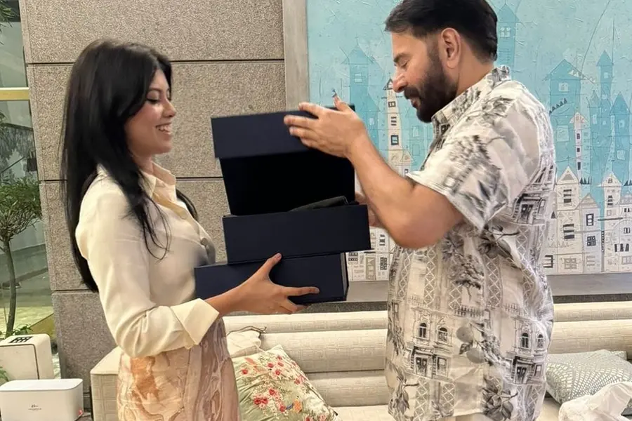 Kunchan's daughter surprises Mammootty with special gift