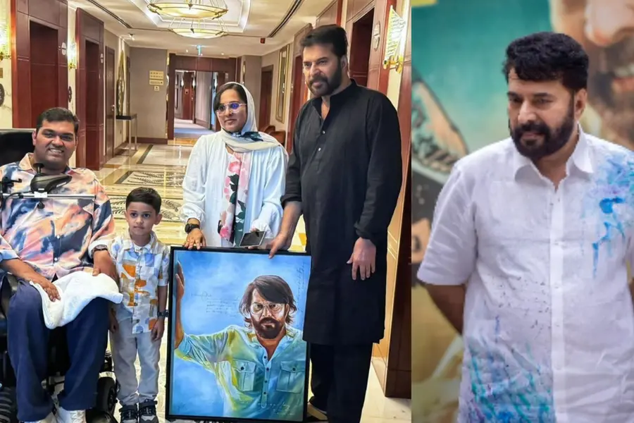 Mammootty surprises wheelchair-bound fan by wearing custom-made shirt ...