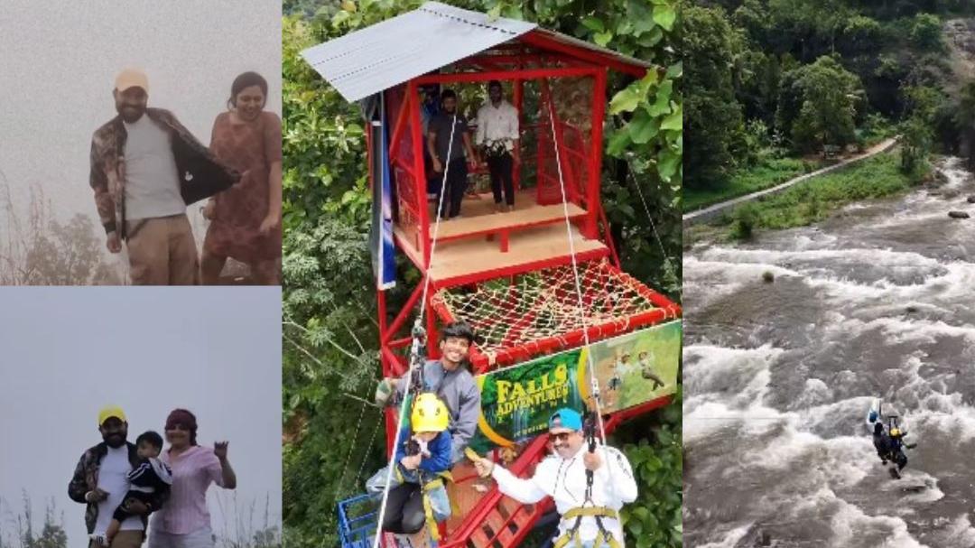 Soubin Shahir's thrilling monsoon zip-line adventure in Vagamon