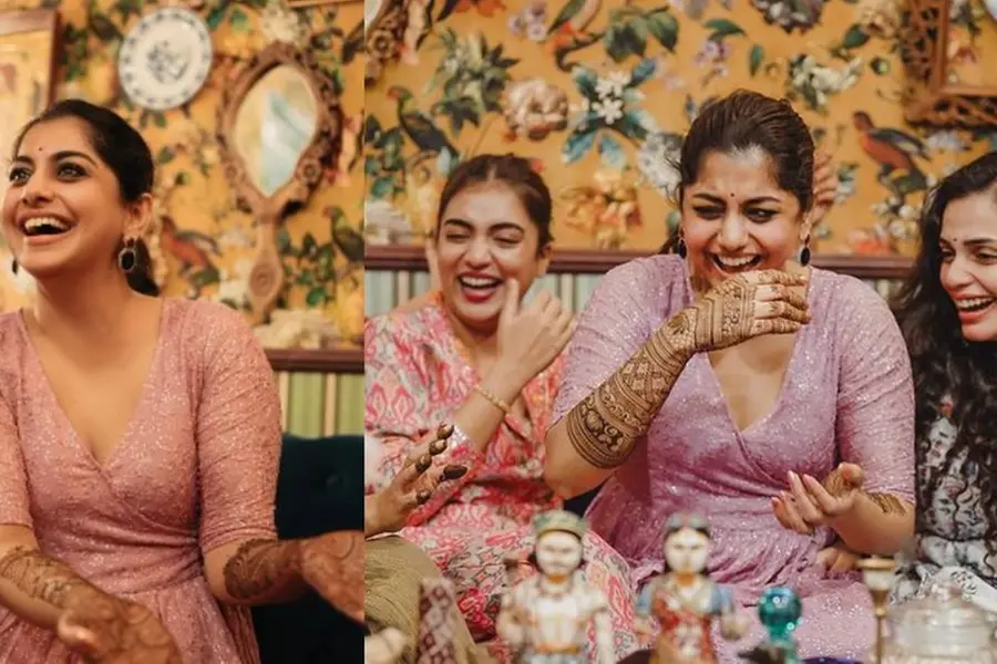 Meera Nandan's euphoric Mehendi ceremony with Nazriya, Ann Augustine ...