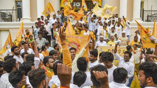 NDA heading towards majority in Andhra Pradesh, celebrations break out ...