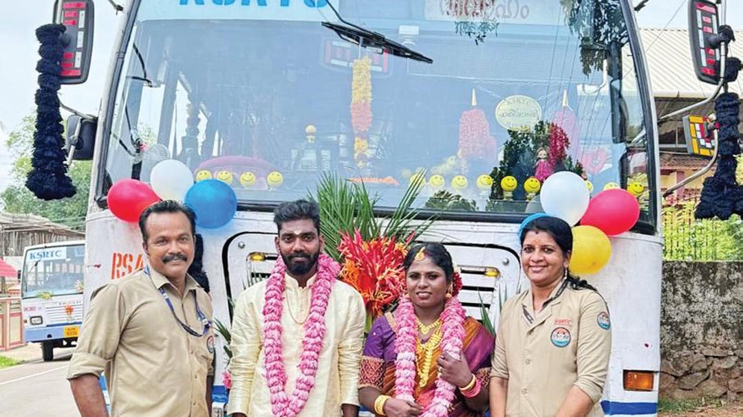 Haripad depot's KSRTC buses becoming choice for wedding rides!