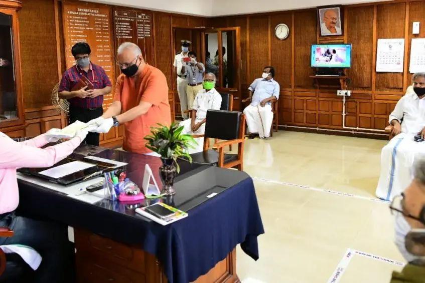 RS bypoll: M V Shreyams Kumar files nomination paper as LDF candidate ...