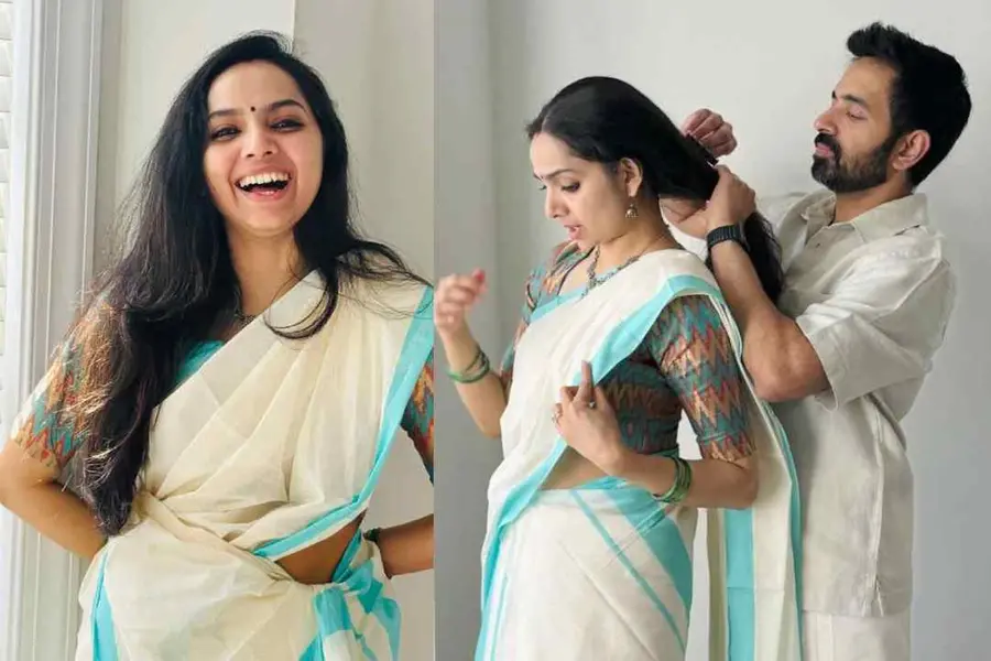 Samvrutha celebrates Vishu with family in US, shares pics