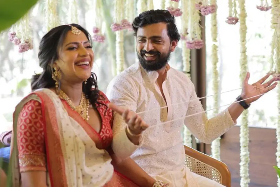 Amala Paul’s baby shower in traditional attire: Photos go viral