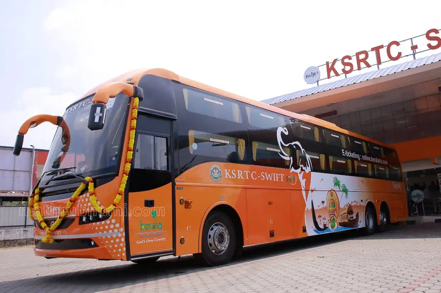 Journey disrupted as window of KSRTC Swift bus breaks after falling ...