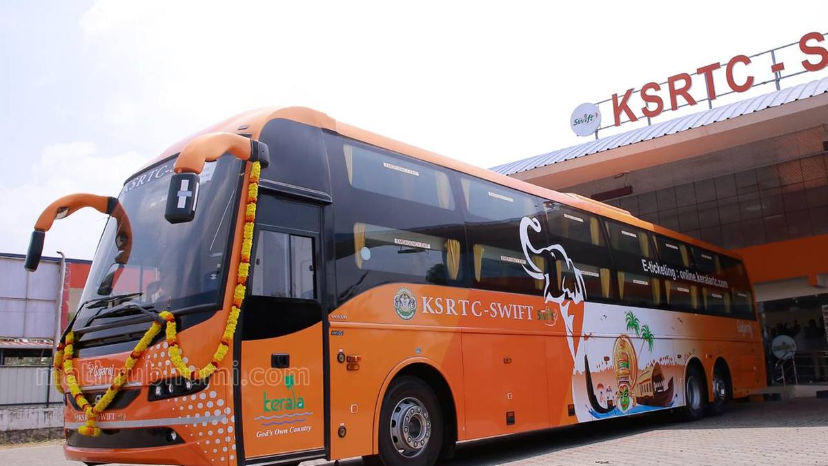 Journey disrupted as window of KSRTC Swift bus breaks after falling ...
