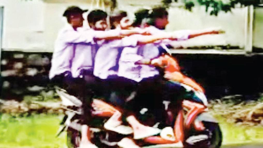 Reckless driving with 5 on a scooter: MVD cancels licence of college ...