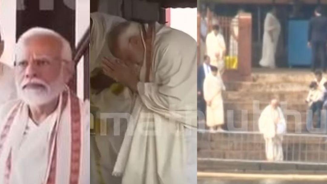 PM Modi visits Thriprayar Sree Ramaswamy Temple; Ayodhya consecration ...