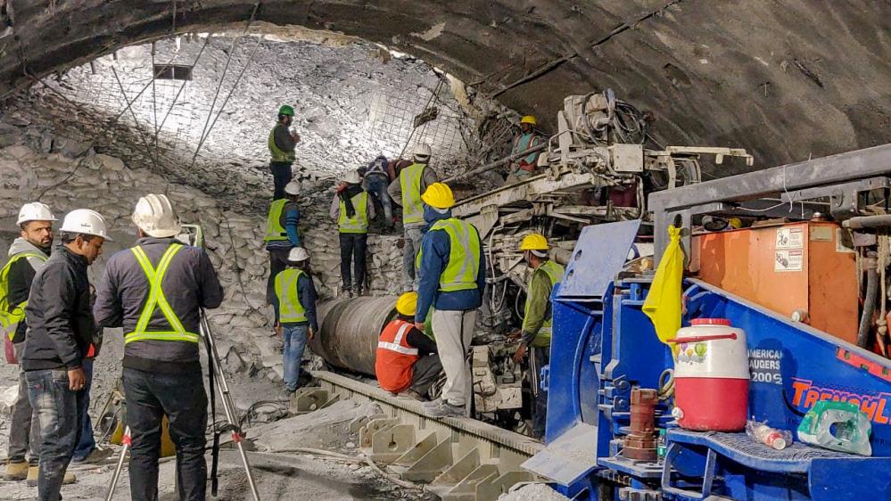 Pipeline pushed through rubble, breakthrough at collapsed Uttarakhand ...
