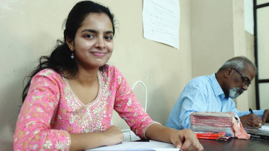 Tamil actor Namritha is learning to read and write Malayalam