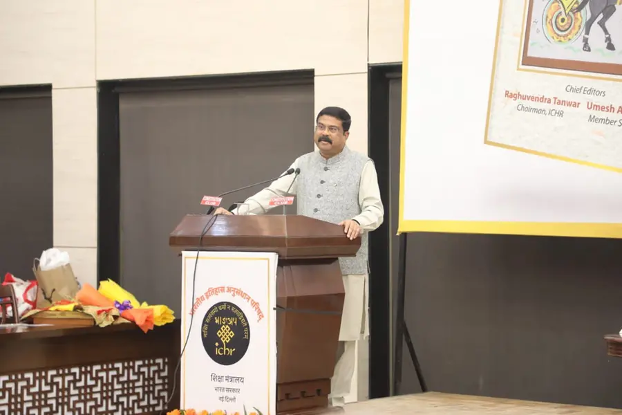 Union Minister Pradhan launches book 'India: The Mother of Democracy ...
