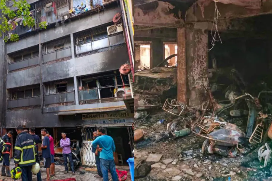 Seven killed, over 40 injured as fire engulfs Mumbai residential ...