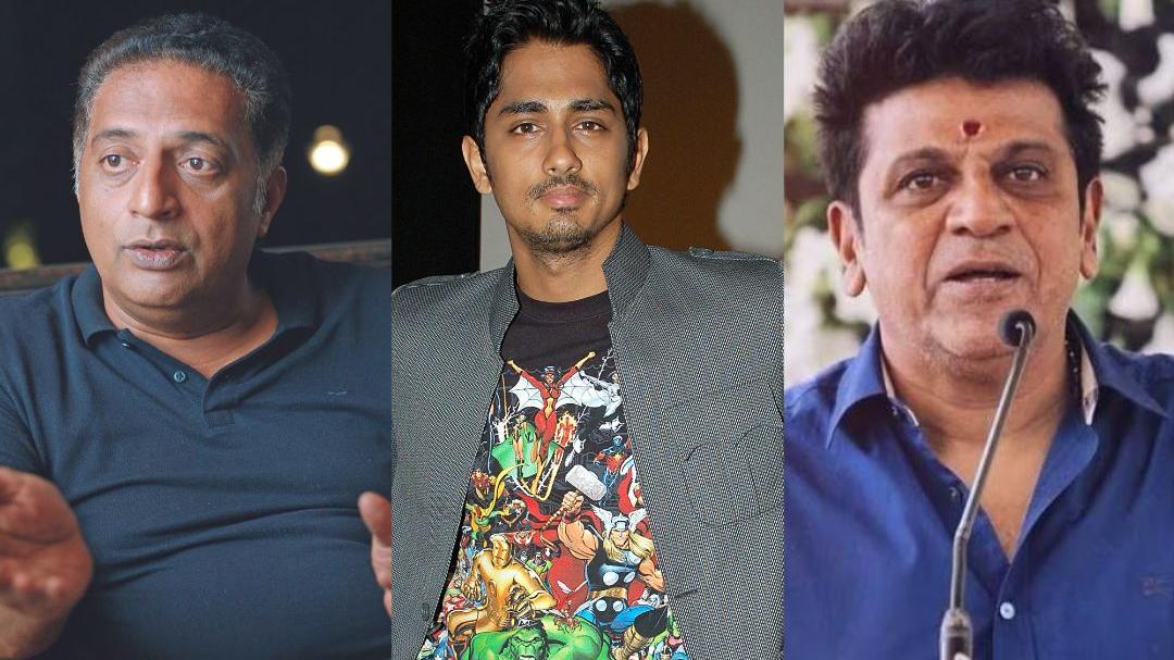 Cauvery row: Actor Siddharth’s promo event disrupted; Prakash Raj ...