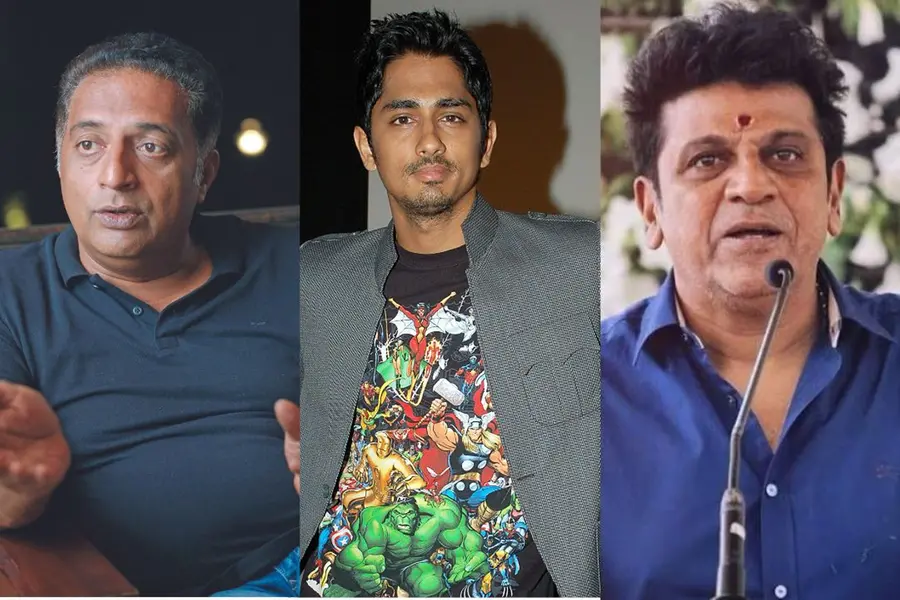 Cauvery row: Actor Siddharth’s promo event disrupted; Prakash Raj ...