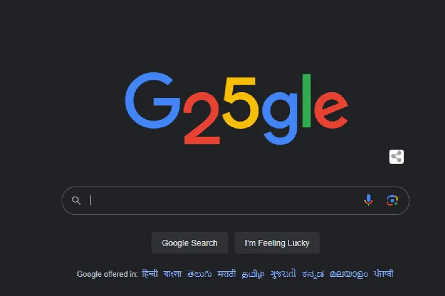 Google turns 25 today, celebrates it with Doodle