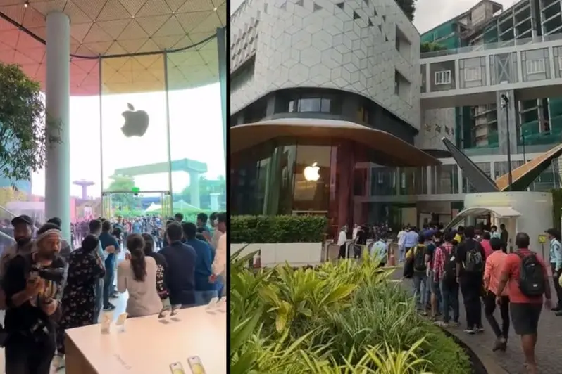 Apple’s iPhone 15 series goes on sale today, long queues outside store ...