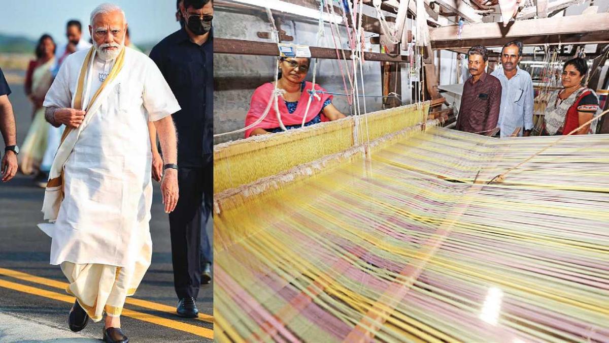 Kerala's Onam gift to PM Modi, an Onakkodi made from Kannur