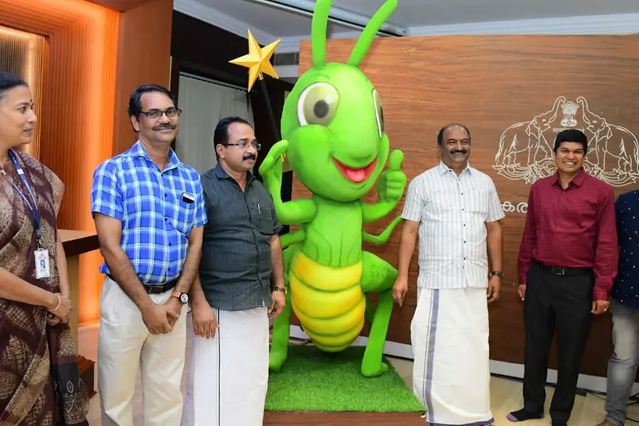 Kerala lottery dept choses grasshopper as official mascot, emblem